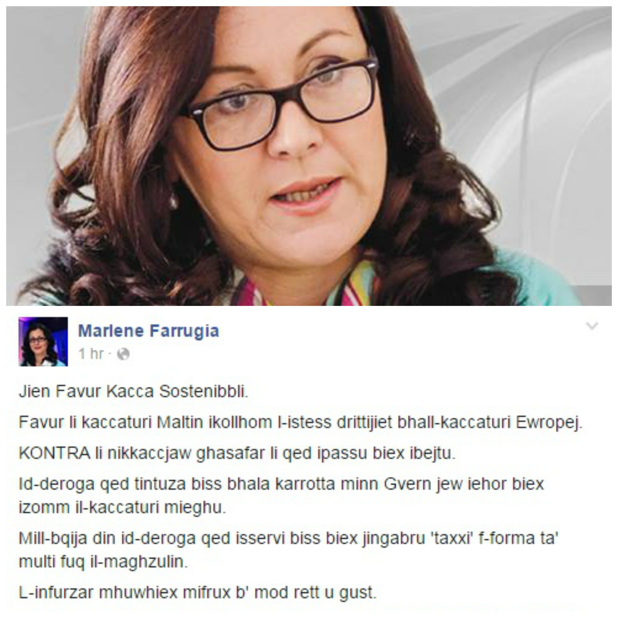 "Id-deroga skuża mill-Gvern biex jirbaħ il-kaċċaturi" - Marlene Farrugia