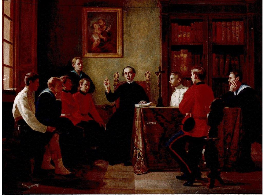 Pittura ta’ Nazju Falzon jgħallem lis-suldati għall-wiri fil-Belt