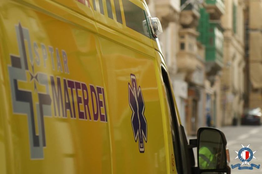 Parapet wall collapse sends man to hospital