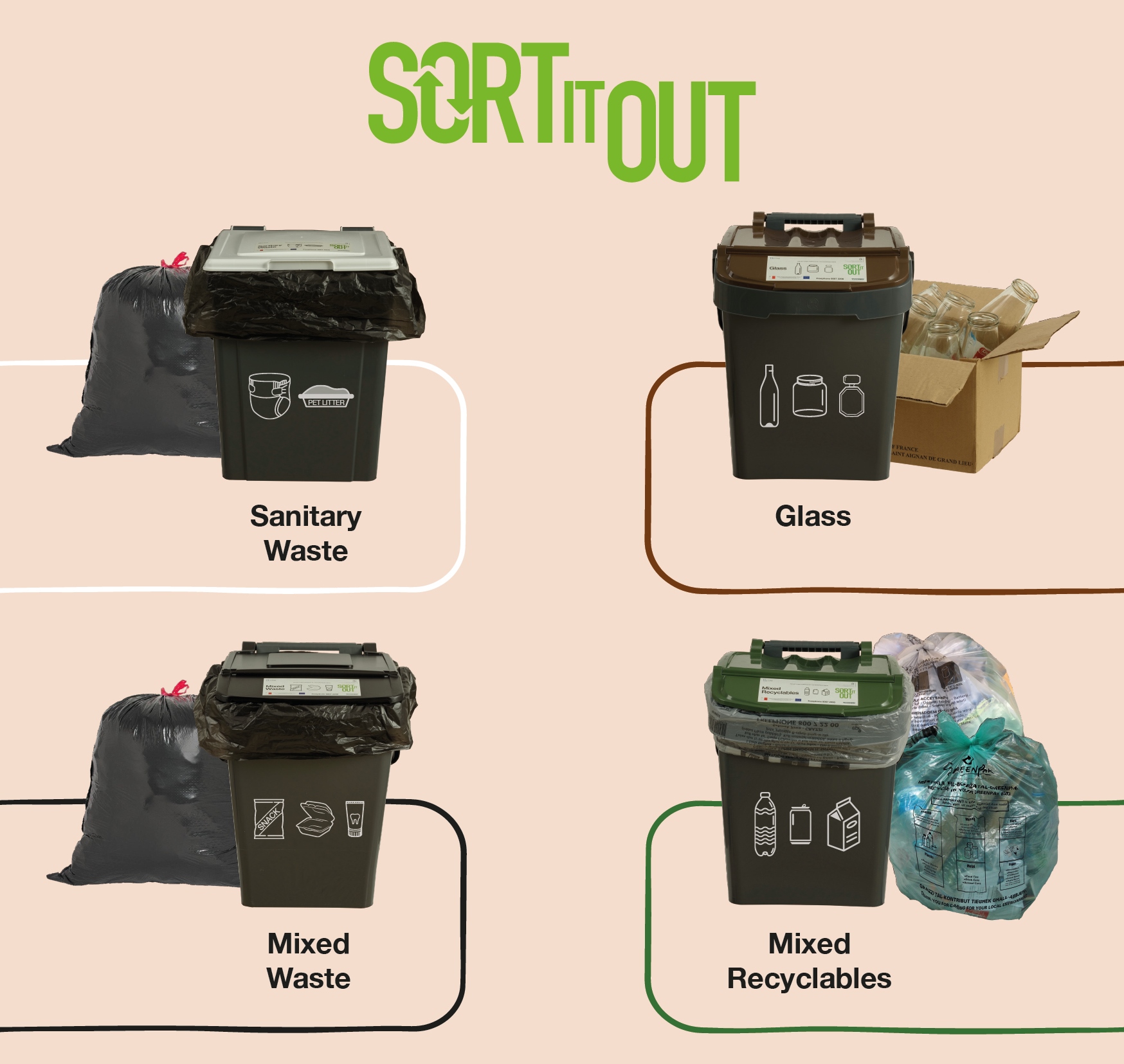 Have you collected the waste separation bins?