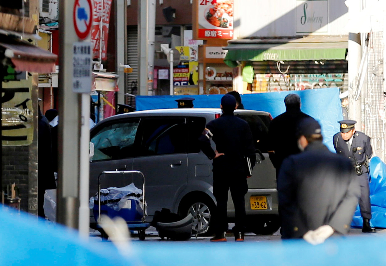 Car crashes into New Year's crowd in Tokyo in suspected terror attack ...