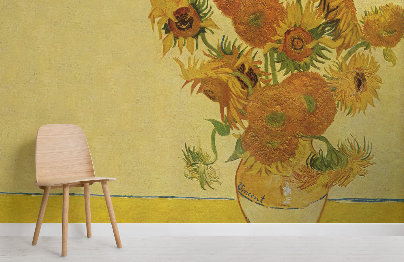 Iconic Van Gogh paintings as mural masterpieces