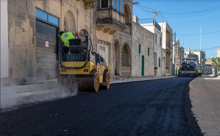 Works on 25 out of 64 roads in Gozo completed