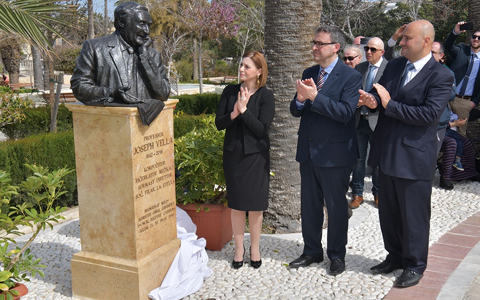 Mro Joseph Vella remembered as bust unveiled in Gozo