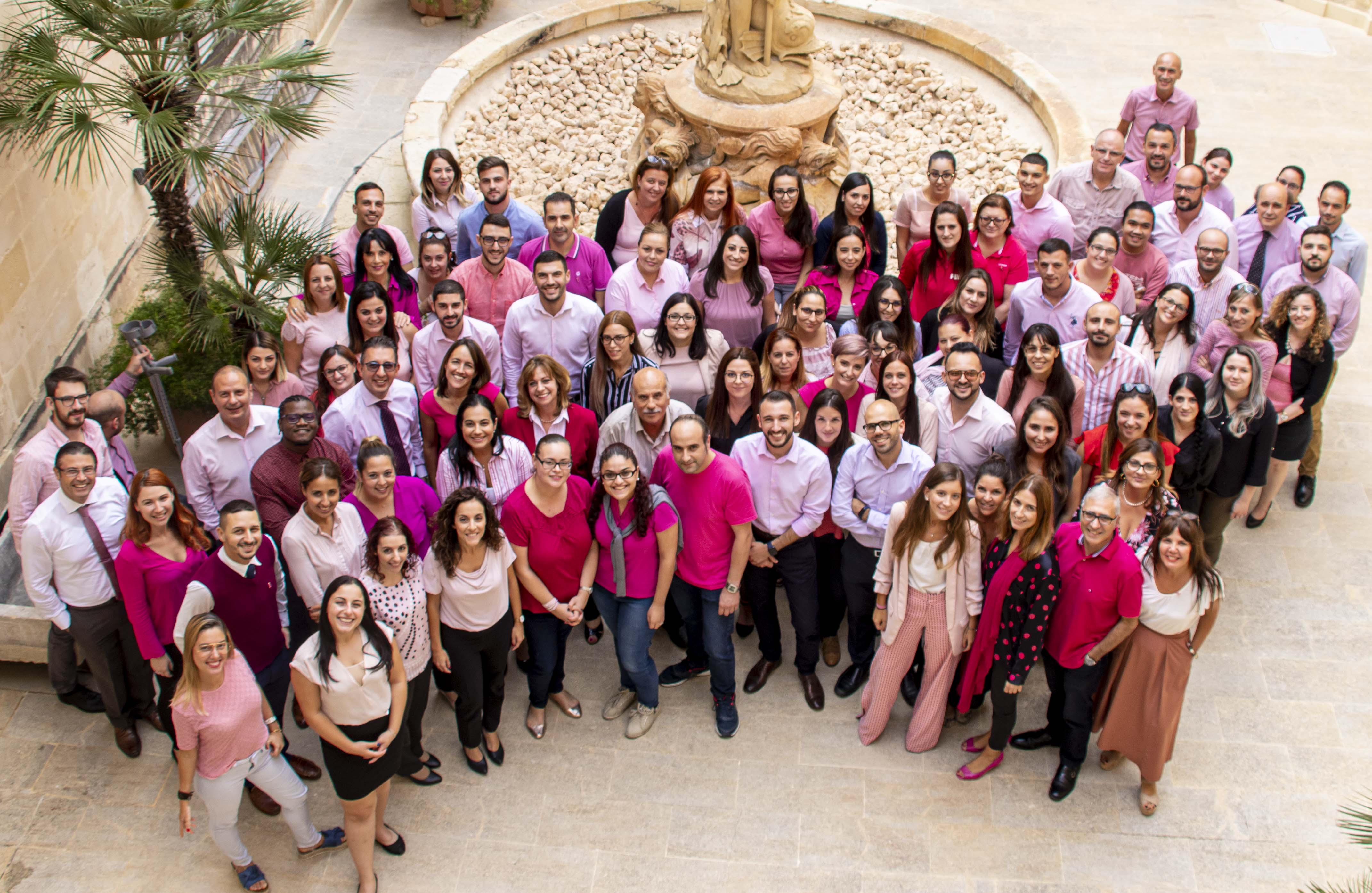 MAPFRE Malta employees celebrate Pink October and make donations