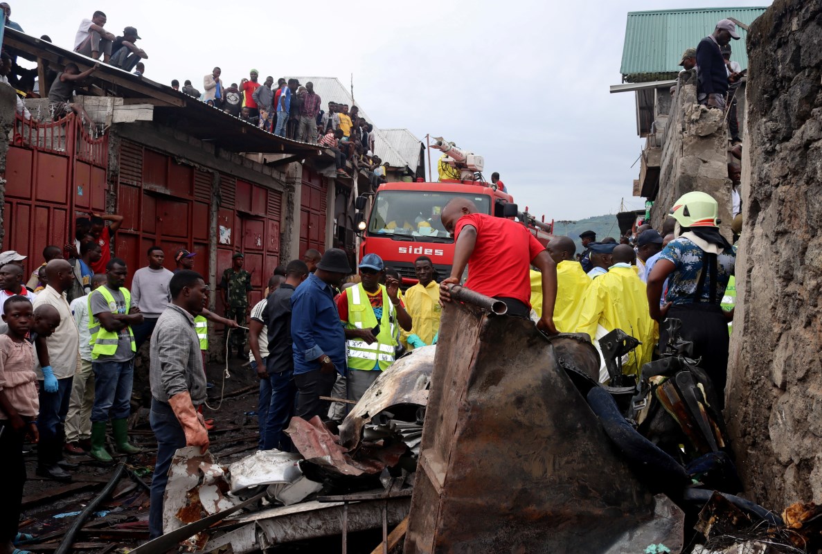 Small plane crashes in eastern Congo, killing at least 24 people