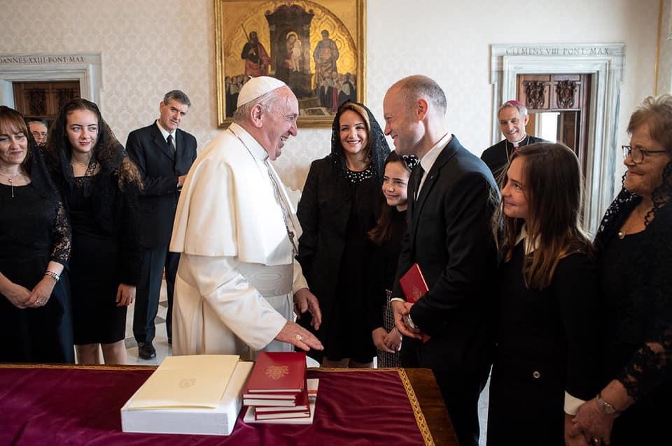 PM in a private audience with the Pope