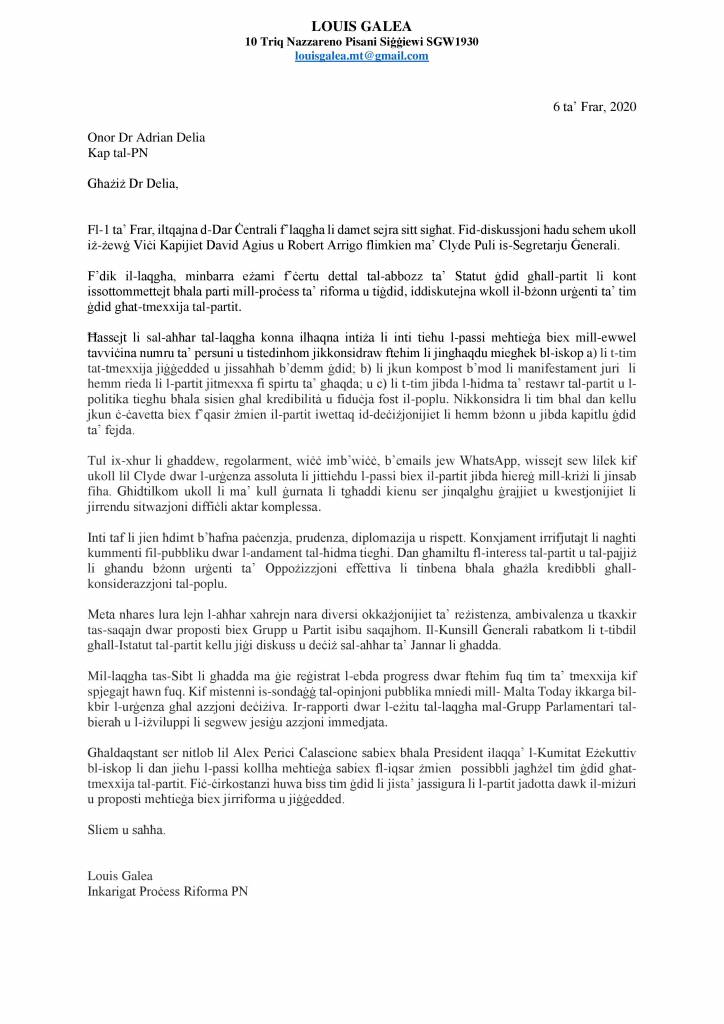 “Laqqa' l-Eżekuttiv biex jagħżel tmexxija ġdida” - Louis Galea - Newsbook