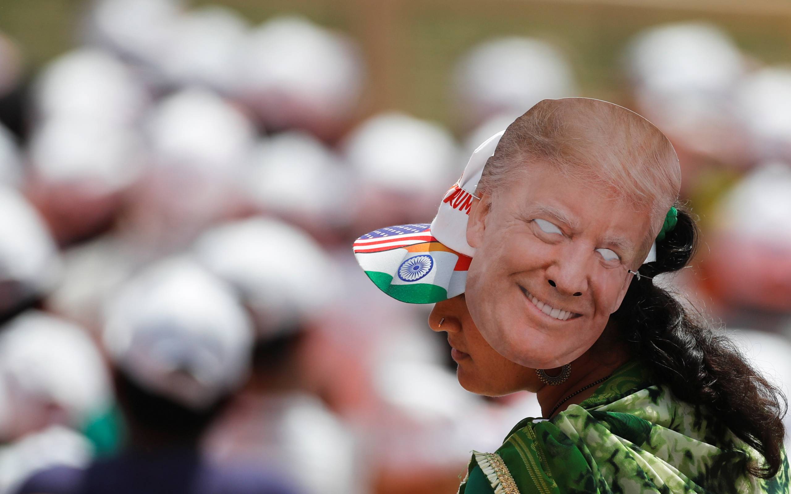 Photos: 'Namaste Trump': Modi holds huge rally for Trump's visit