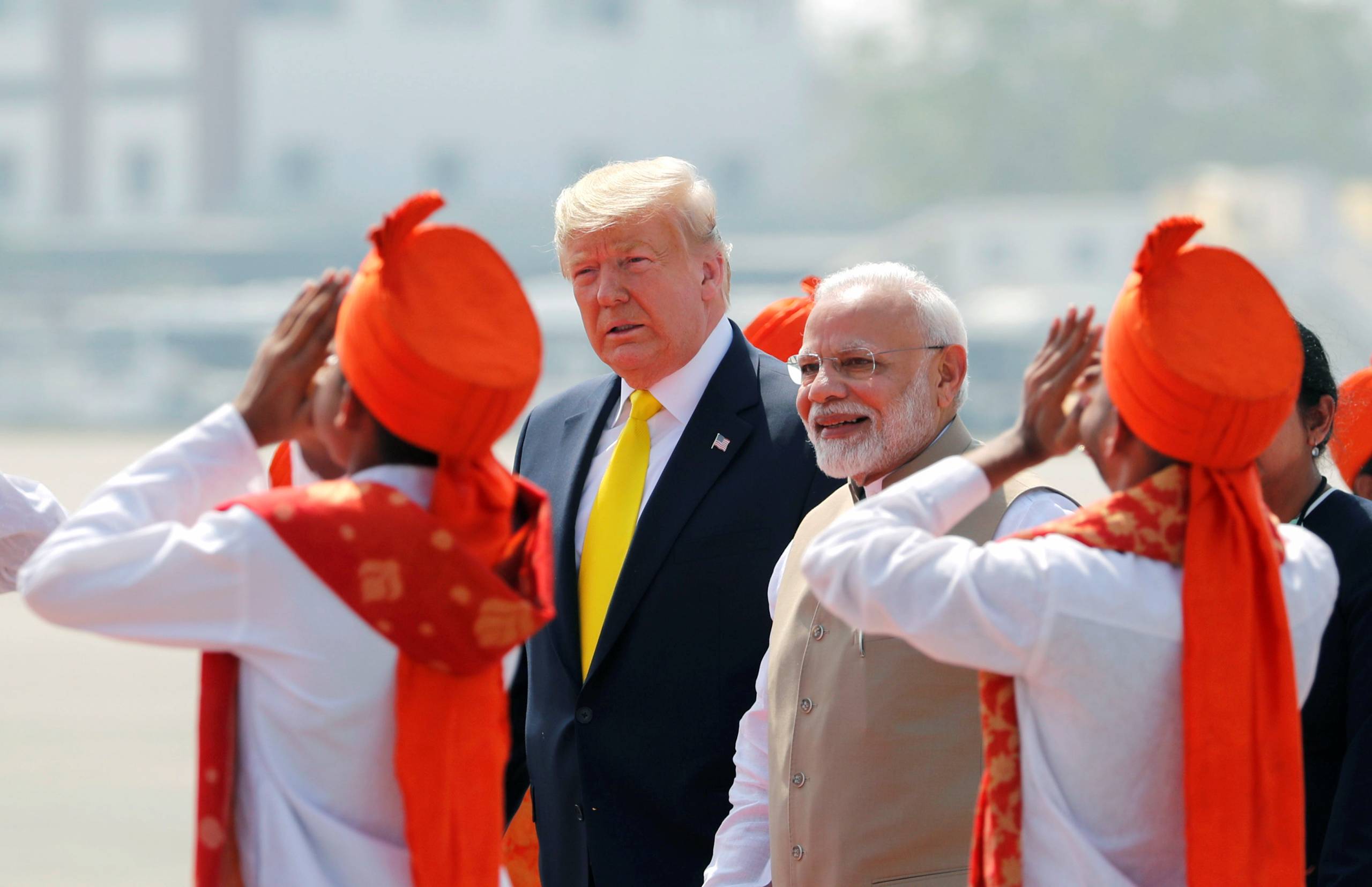 Photos: 'Namaste Trump': Modi holds huge rally for Trump's visit