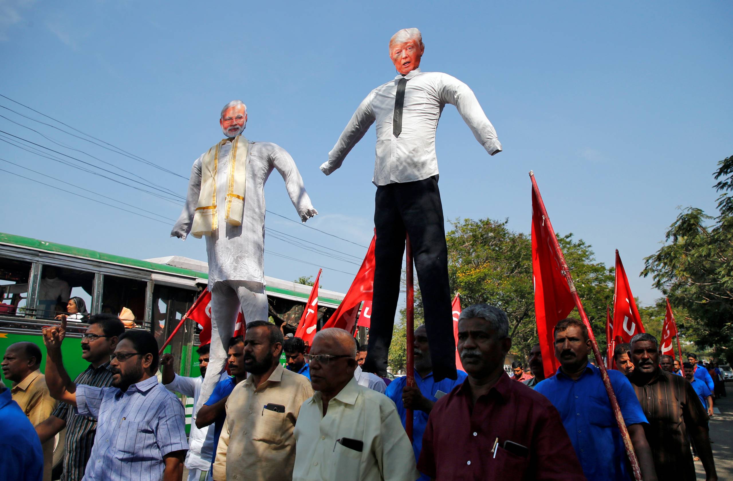 Photos: 'Namaste Trump': Modi holds huge rally for Trump's visit