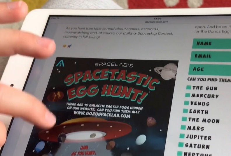 Watch: Spacetastic virtual Easter egg hunt to enjoy from home