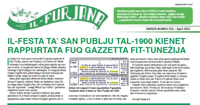 Rapport f’ġurnal Tuneżin dwar il-festa ta’ San Publju fl-1900 - Newsbook