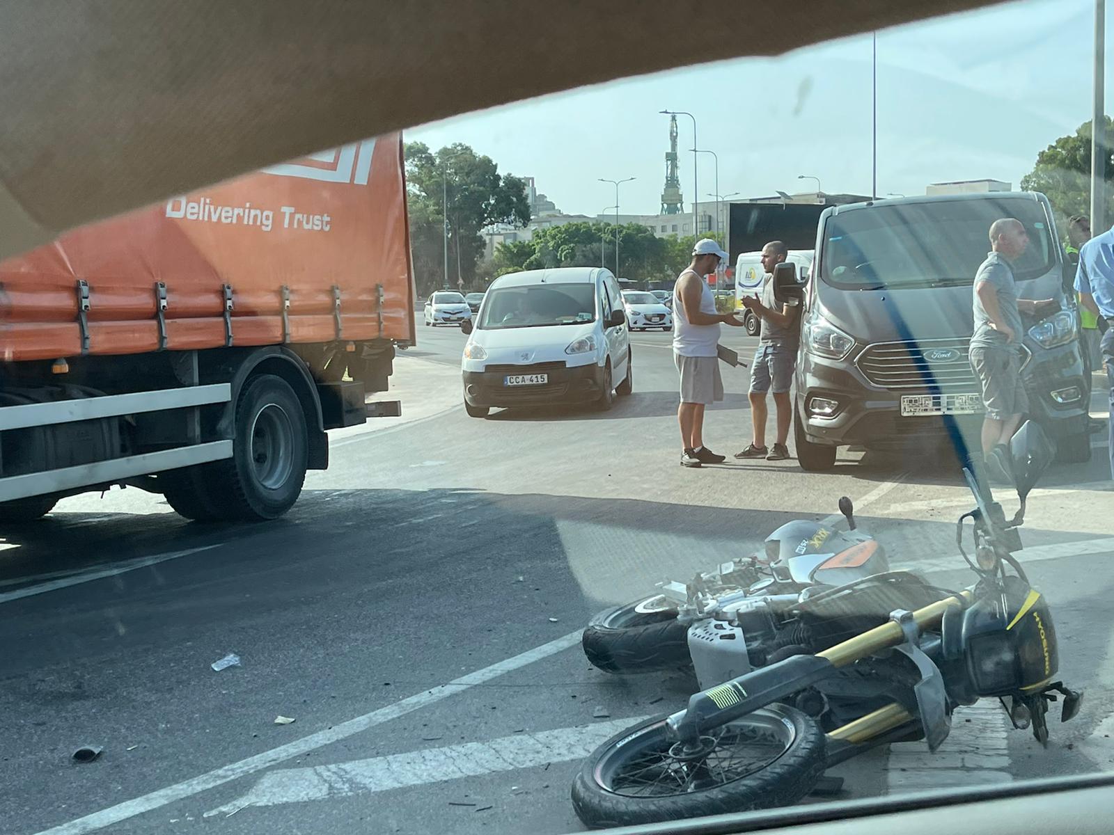 Motorcyclist hospitalised after Marsa crash
