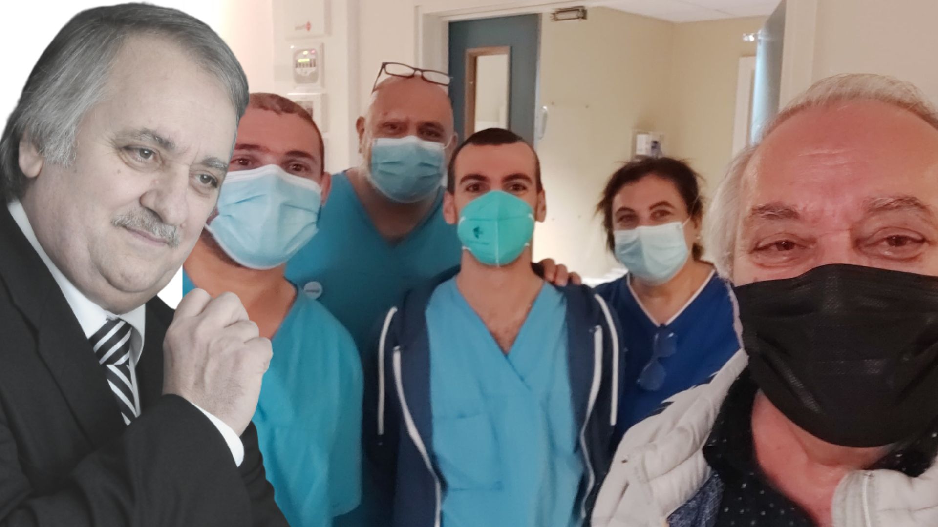 Mario Micallef jiltaqa' ma' wħud mill-infermiera li ħadu ħsiebu meta ...