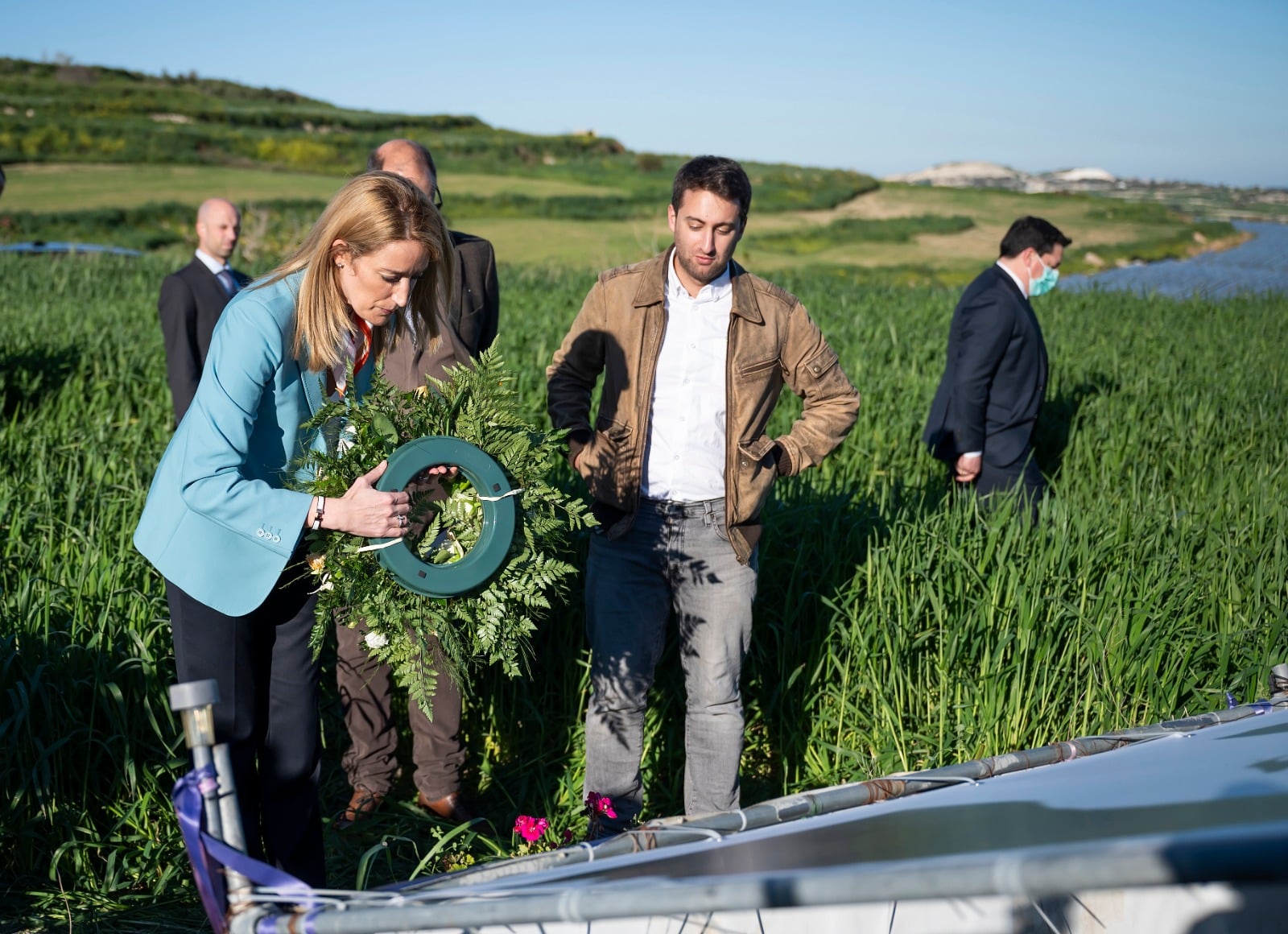 Metsola żżur il-post fejn inqatlet Daphne Caruana Galizia - Newsbook