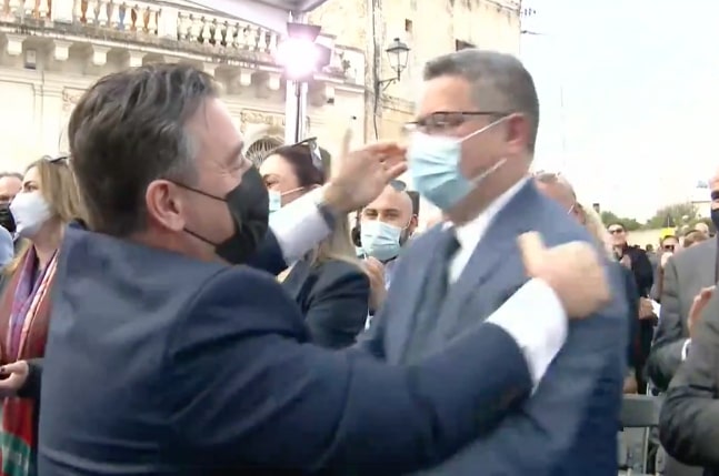 'PN is one big family’, Grech says as he embraces Delia - Newsbook