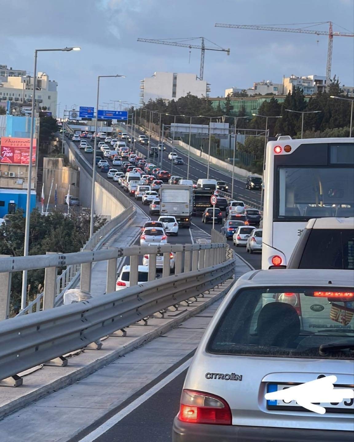 Accident on Marsa-Ħamrun bypass causes major traffic jams