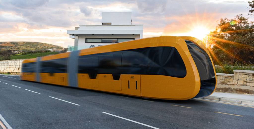 Bernard Grech unveils trackless tram plans