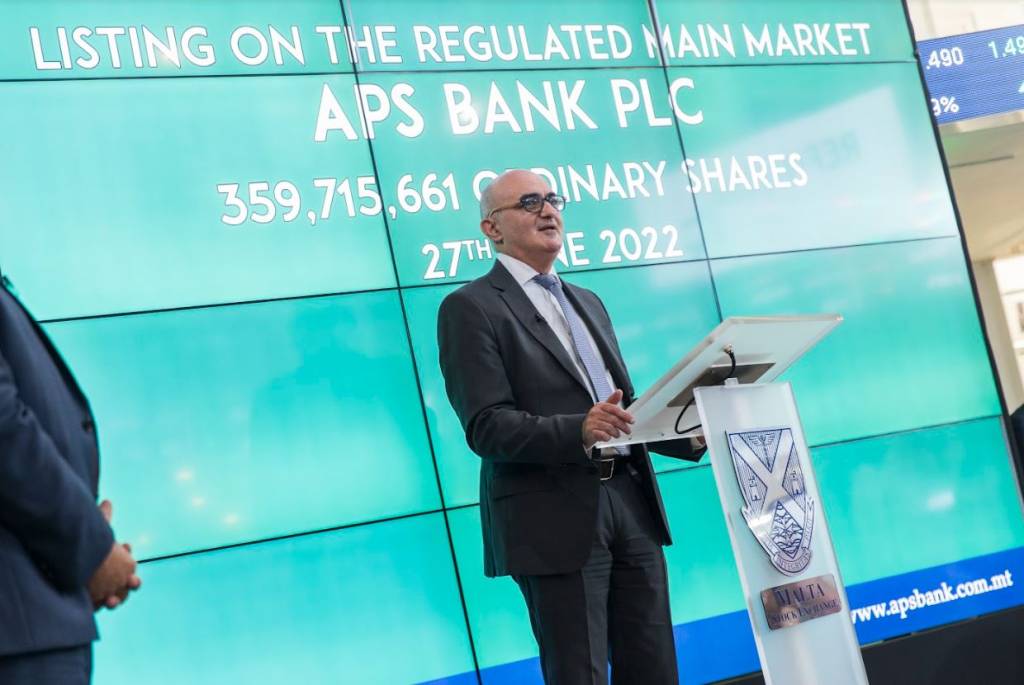 APS bank rings the bell at The Malta Stock Exchange