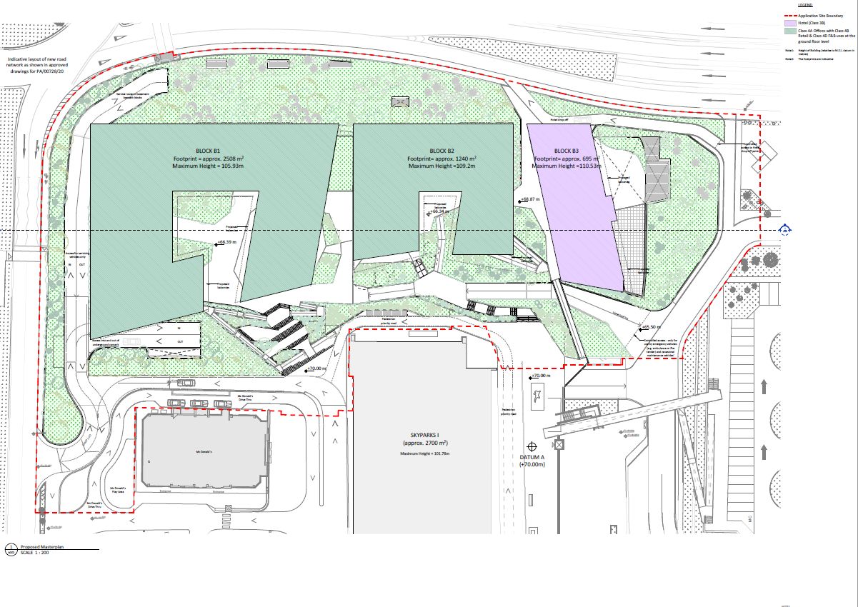 Additional block proposed as Airport revises Skyparks 2 plans
