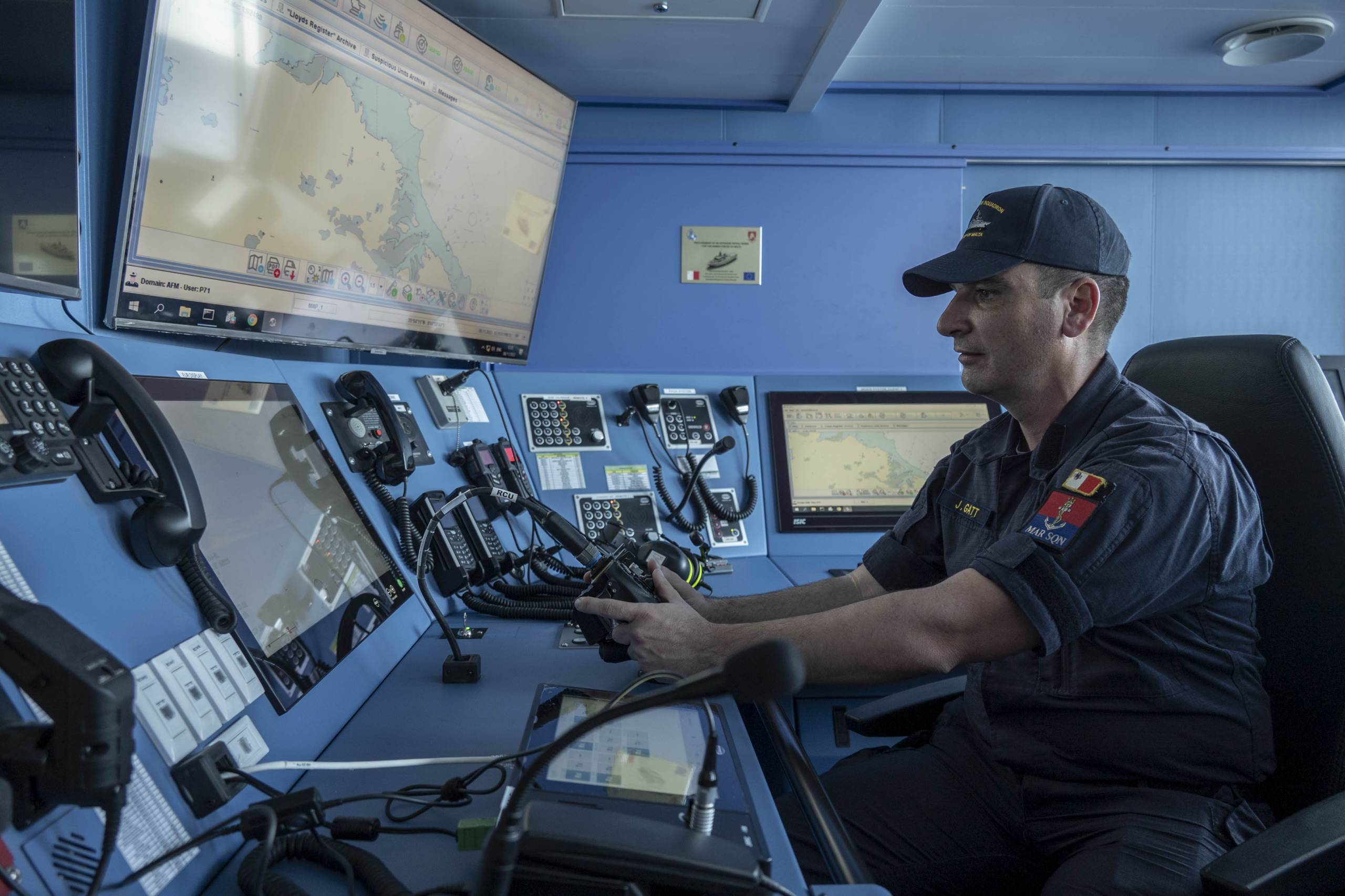 L-ikbar patrol boat tal-AFM tasal Malta