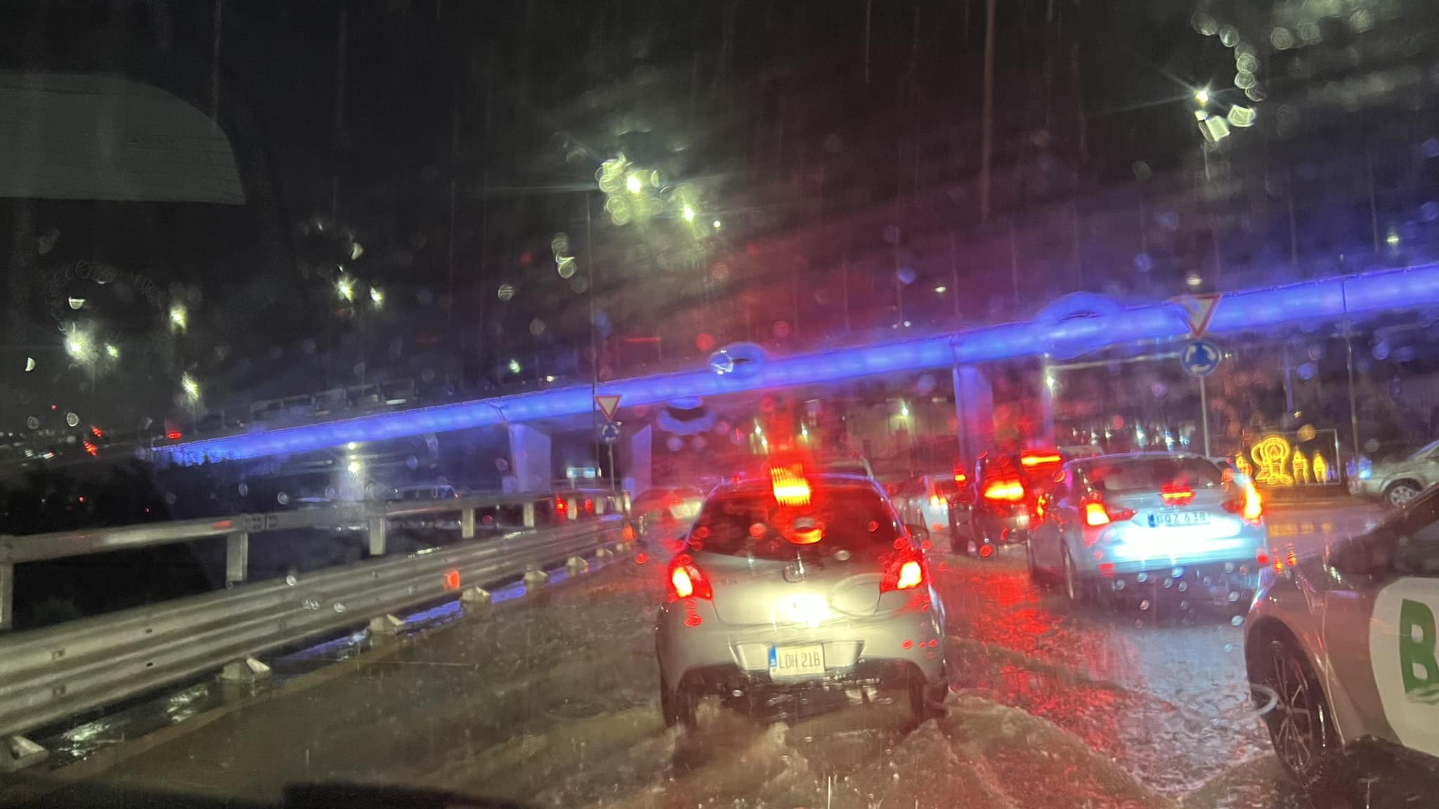 Heavy traffic reported all over Malta as storm intensifies