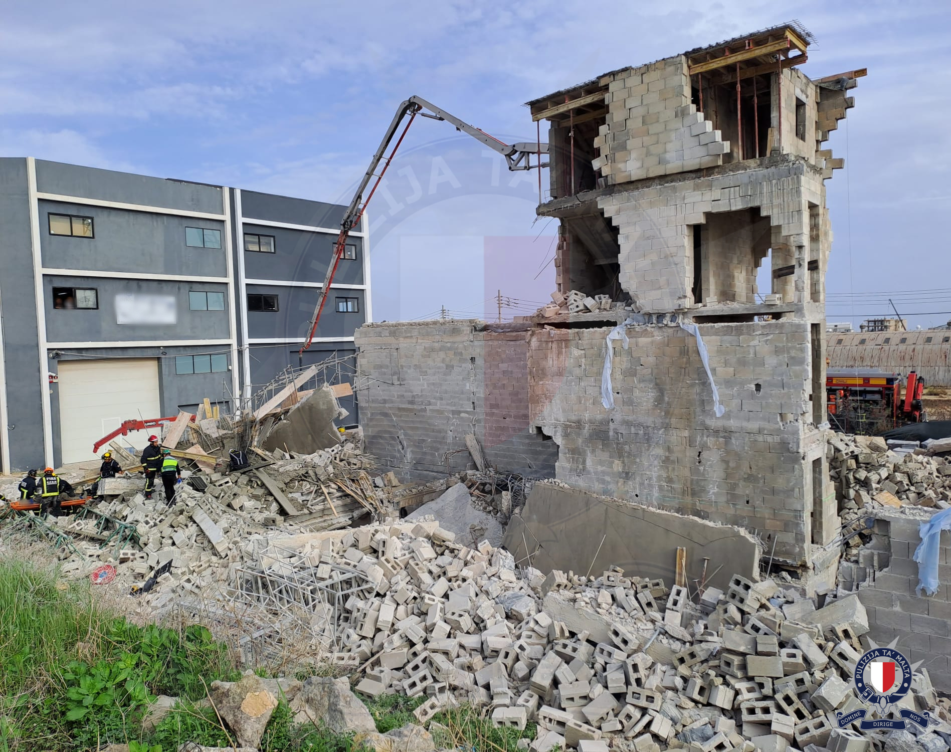 Watch: Corradino building collapse captured on CCTV footage - Newsbook