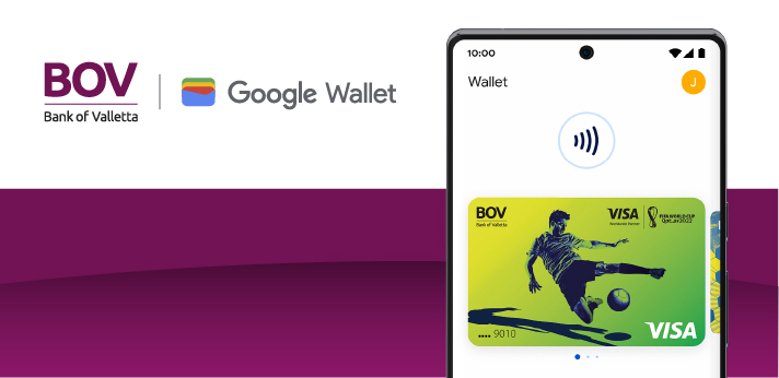 Il-BOV Visa Cards issa disponibbli fuq Google Wallet - Newsbook