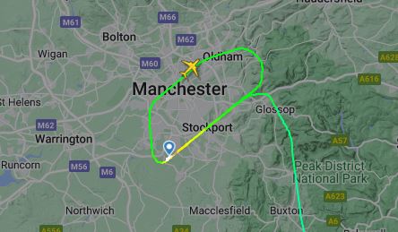 Ryanair flight lands in Manchester on second attempt