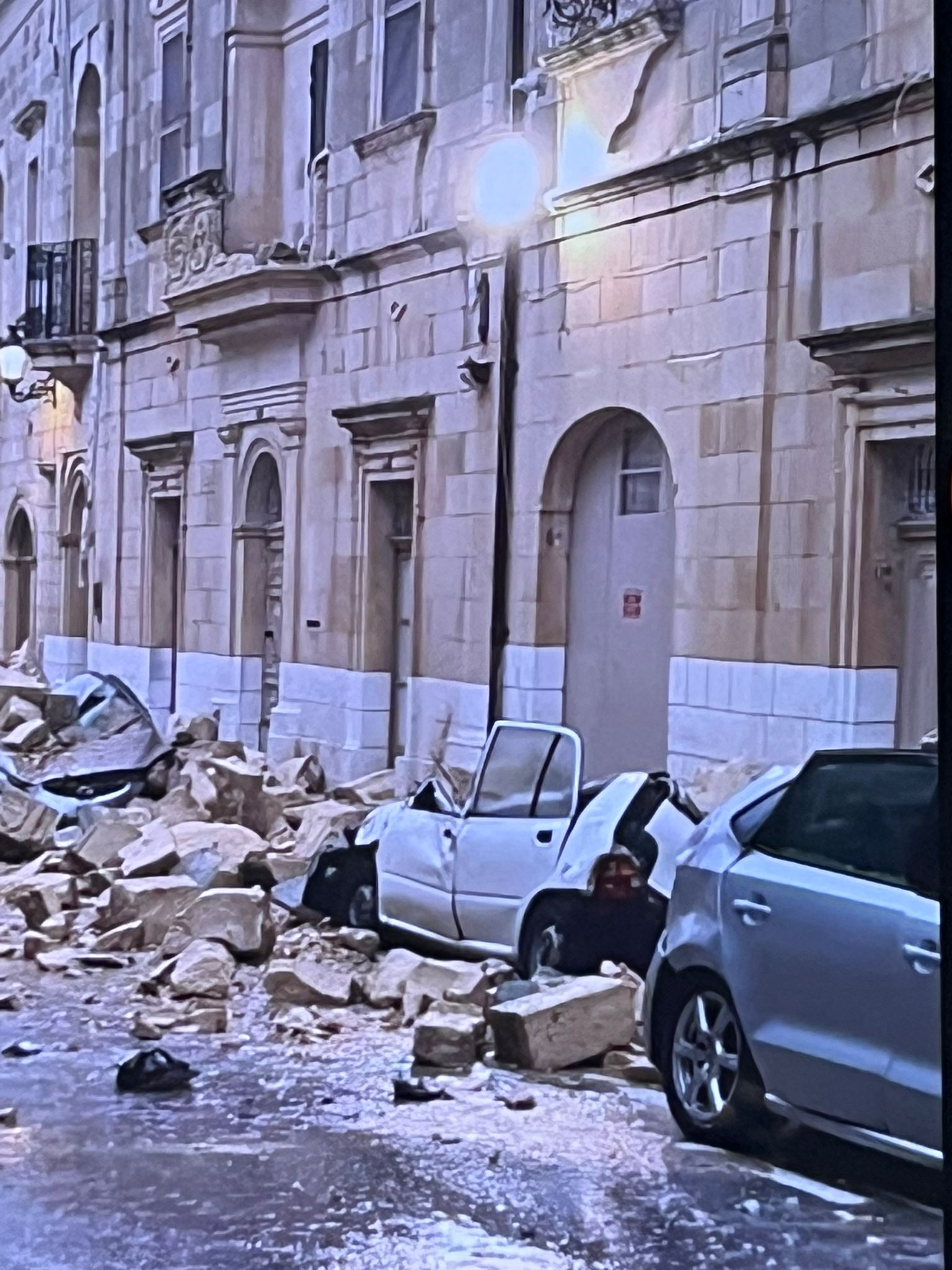 Six cars damaged in Gozo as wall collapses during storm