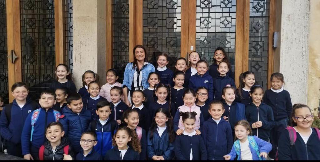 L-istudenti tat-tieni sena ta' St Monica School tal-Mosta fuq is-sett ...