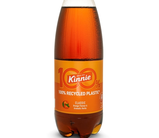 Kinnie 50cl bottle now made from 100% recycled PET
