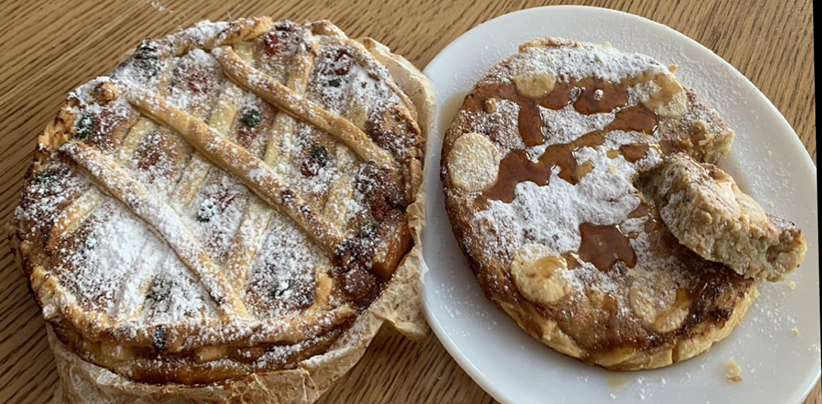 Torta tal-irkotta bl-għasel u l-lewż