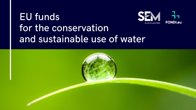 EU Funds for the conservation and sustainable use of water