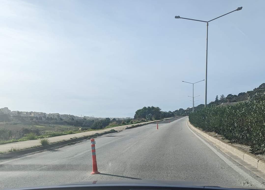 Se tingħalaq temporanjament karreġġjata tal-Bypass tal-Imtarfa lejn Ta ...
