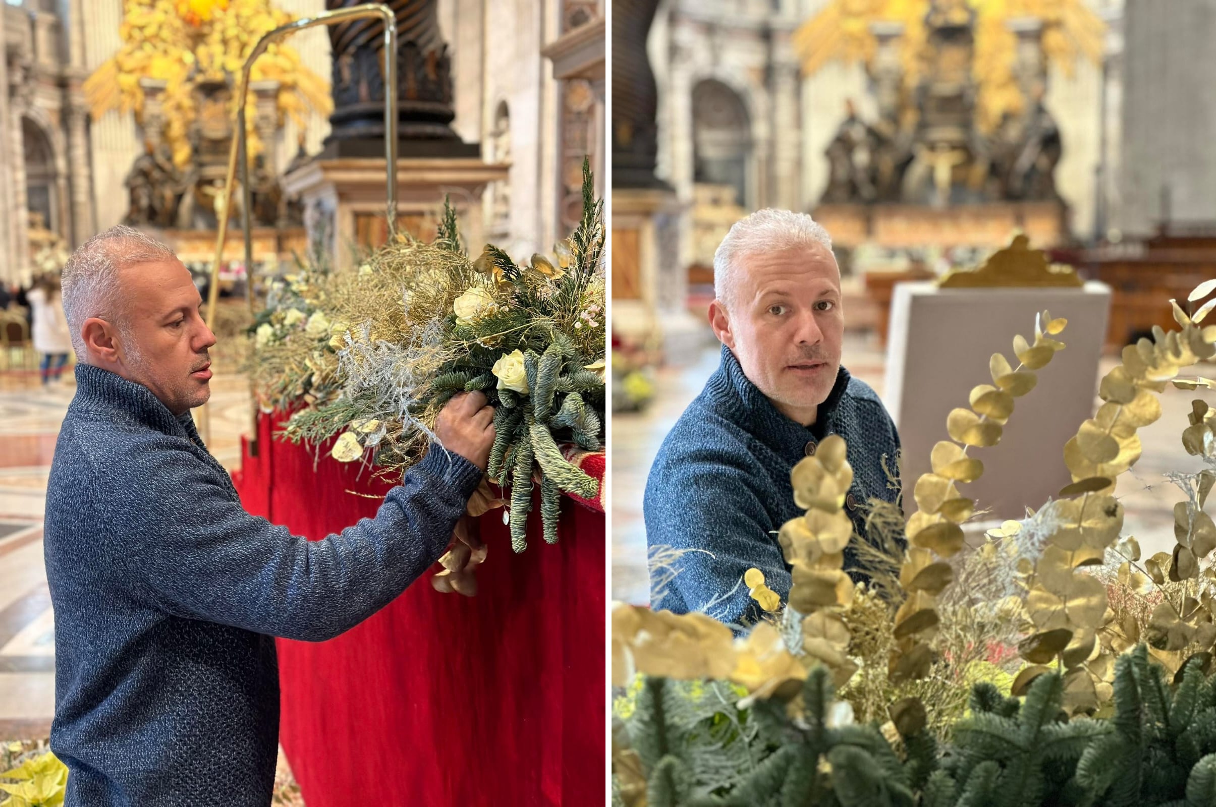 Fjorista Malti jżejjen il-Bażilika ta' San Pietru għall-Milied