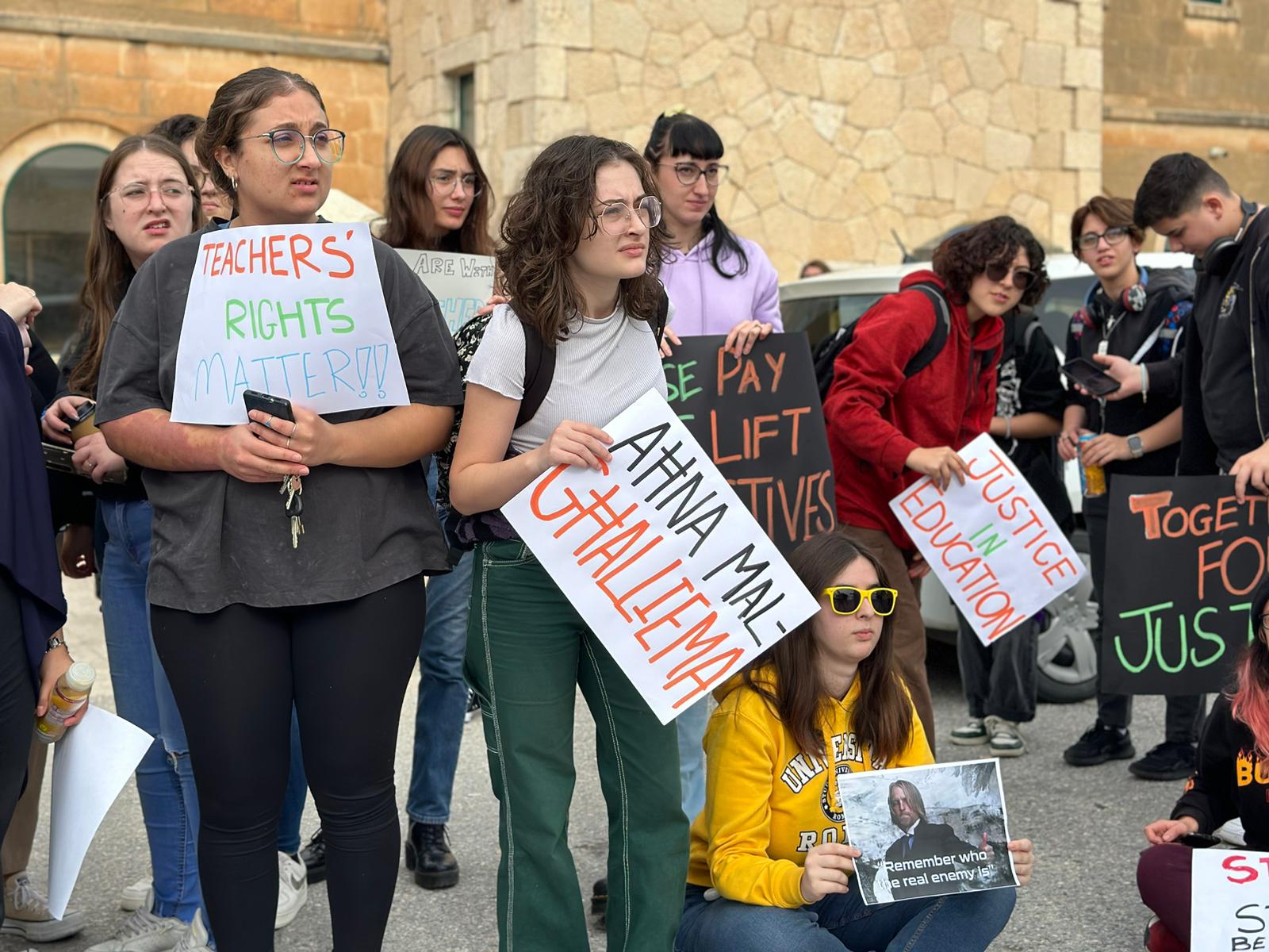 MCAST students stage walkout in solidarity with educators amid ongoing ...