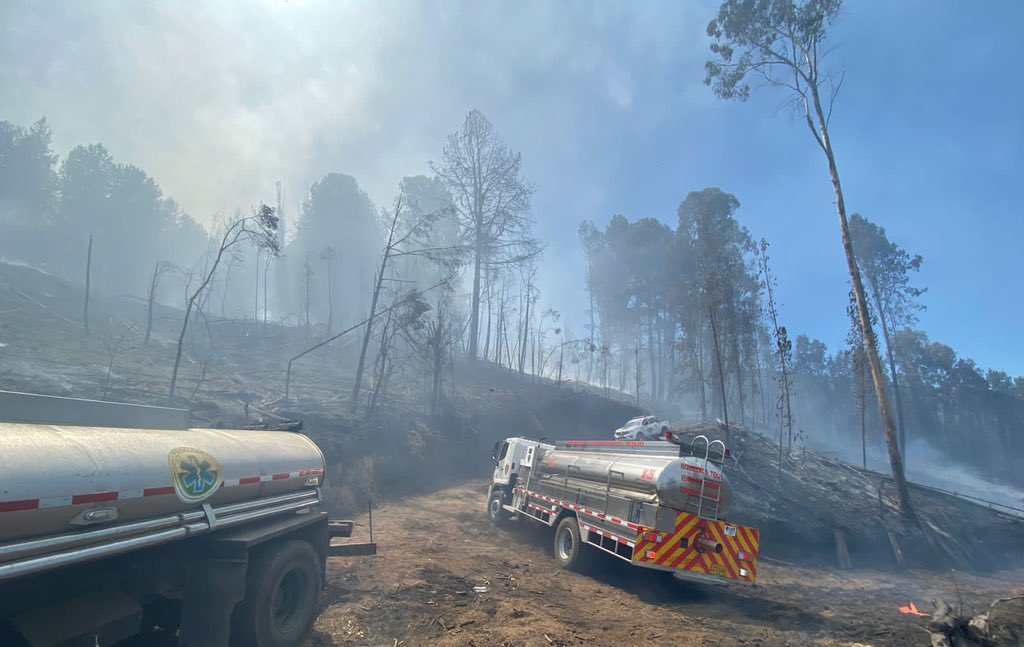 Wildfires in Colombia as country faces hottest January in decades