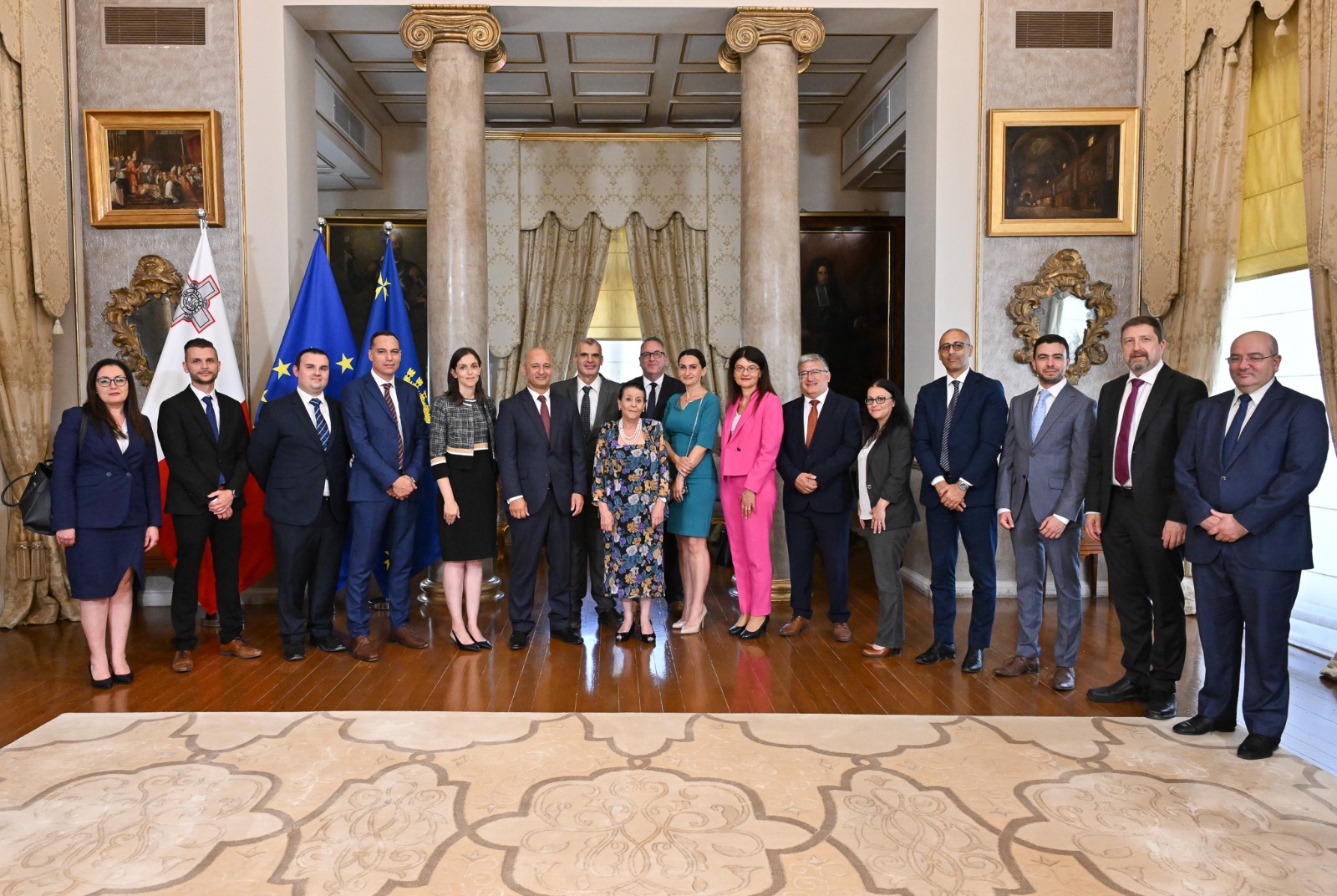 BOV directors and executives pay courtesy visit to the President of Malta