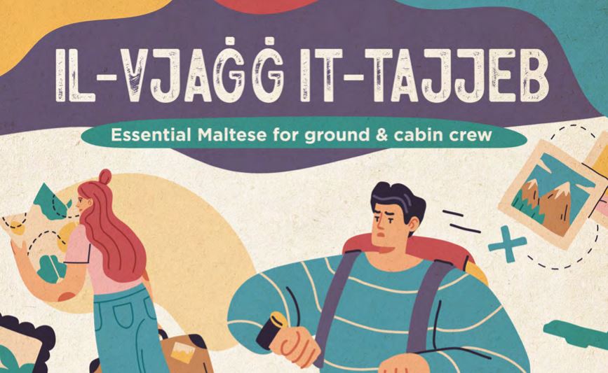 Ktieb mimli frażijiet bil-Malti fuq it-titjiriet tal-KM Malta Airlines