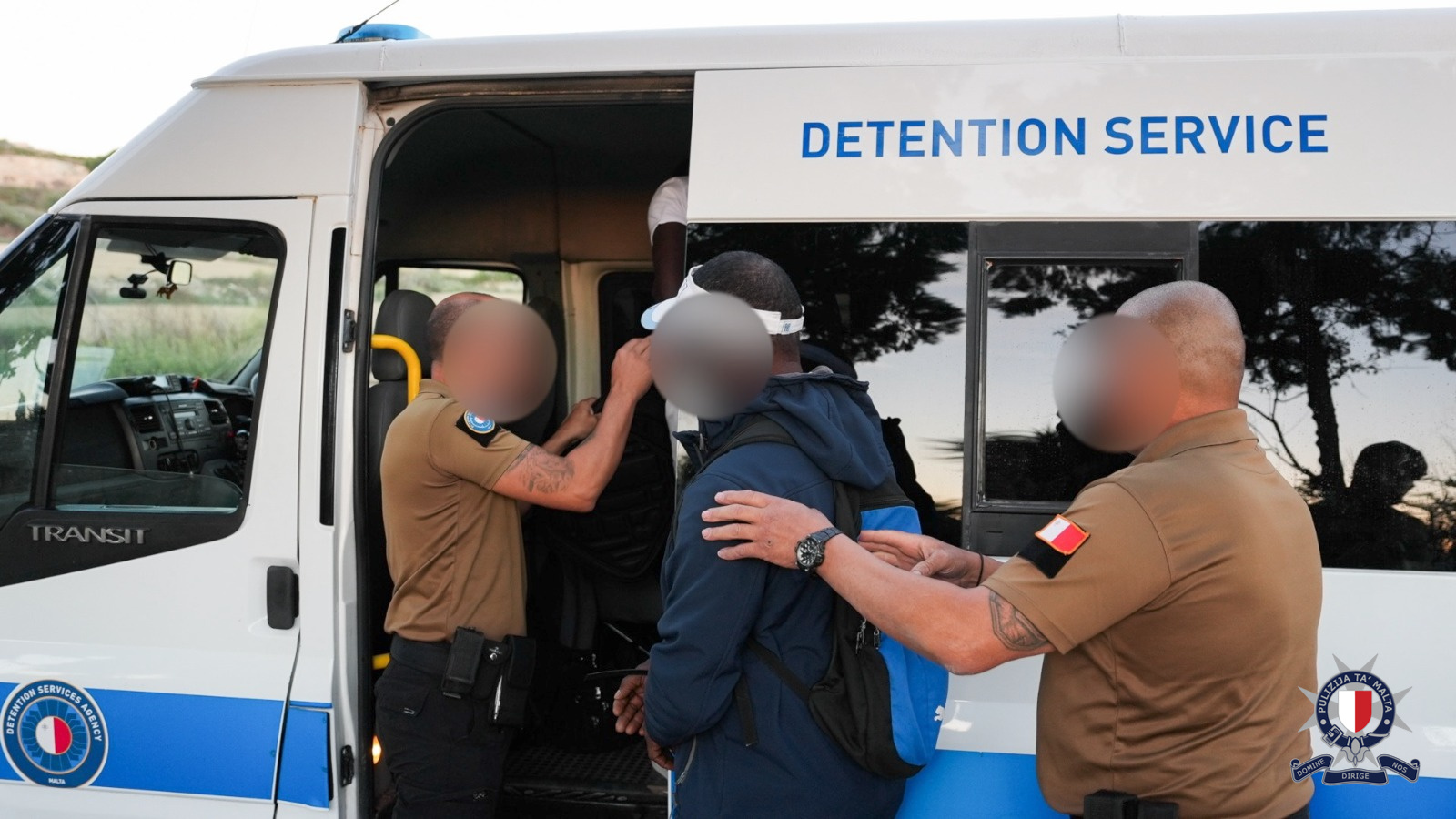 45 detained in migration raids