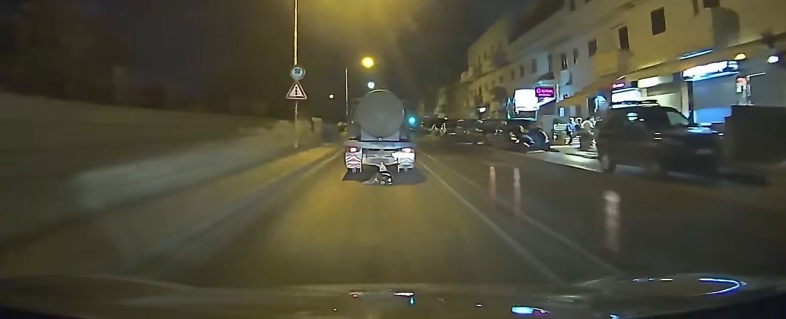 Truck driver under investigation for calf tied to vehicle