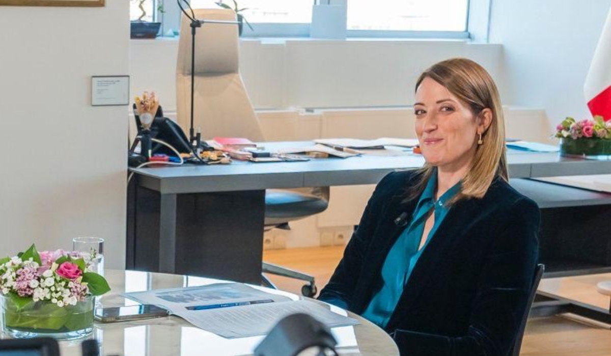 Roberta Metsola intervistata waqt edizzjoni speċjali ta' Andrew ...