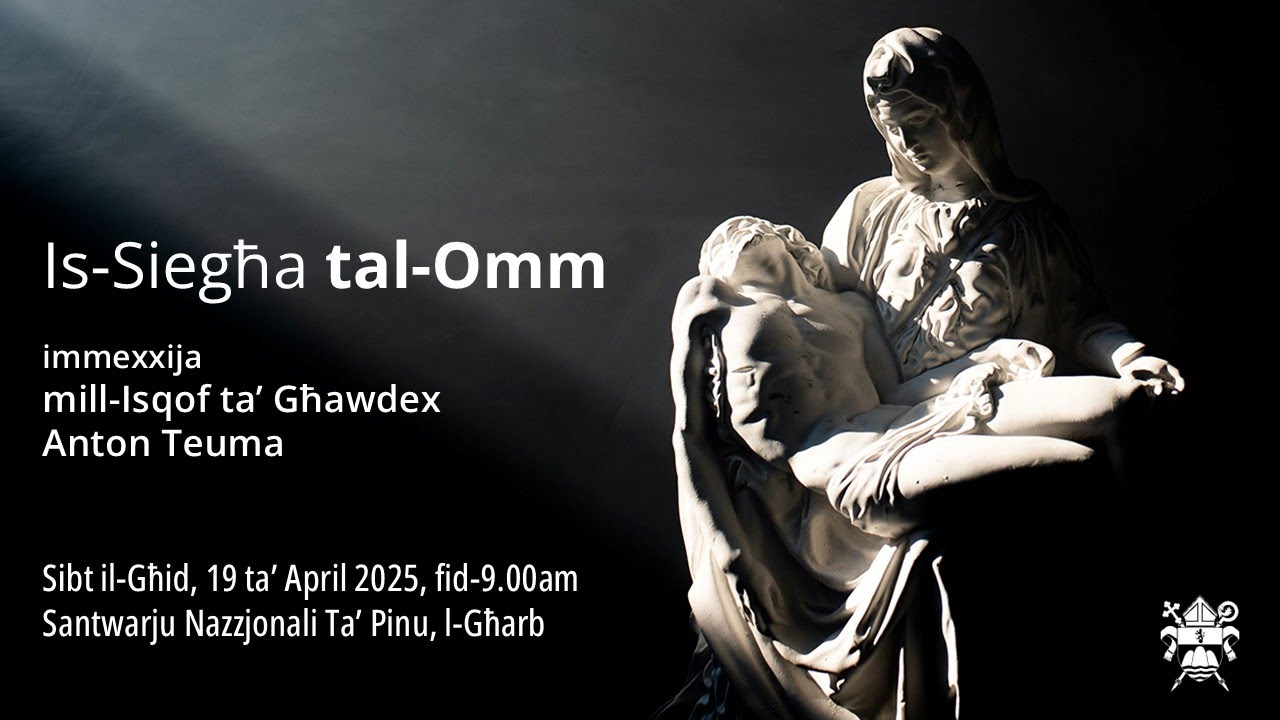 L-Isqof ta' Għawdex imexxi Is-Siegħa tal-Omm minn Ta' Pinu - Newsbook