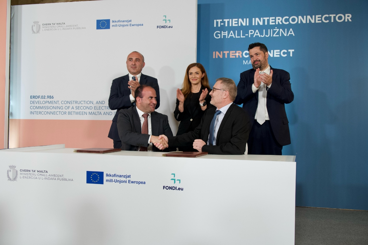 Malta secures €185m deal for second interconnector link to Sicily