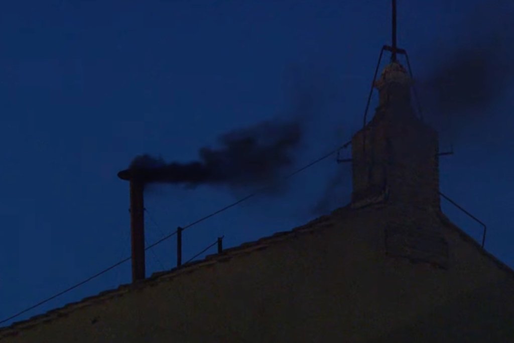 Black smoke confirms no pope has been elected yet