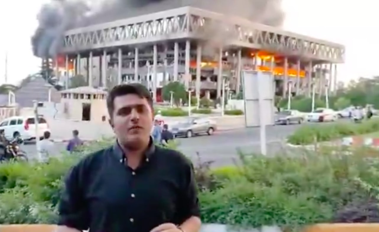 Israel strikes Iranian State TV headquarters as missile exchange escalates