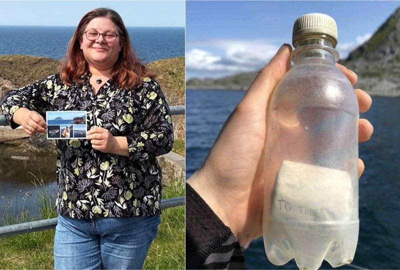 Mill-Iskozja għan-Norveġja: Mara twieġeb messaġġ fi flixkun li kitbet ...