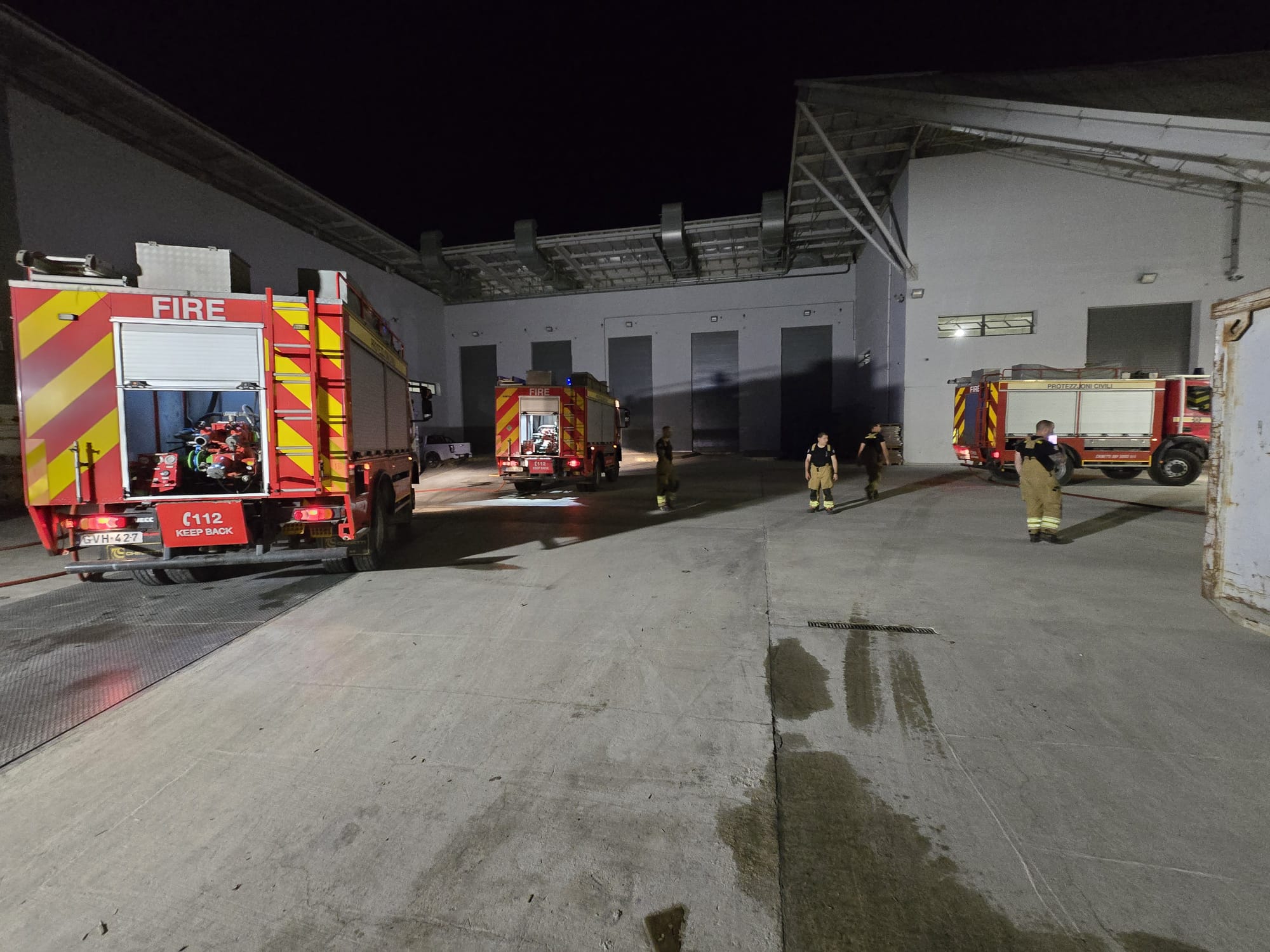 WasteServ provides water support for major industrial fire at Ħal Far